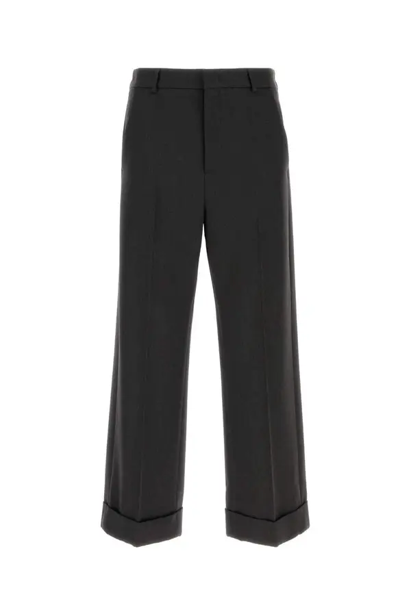 Valentino Garavani Charcoal Wool Pant - Gray