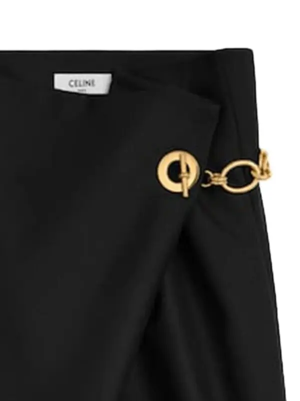 Celine Mohair Wool Shorts