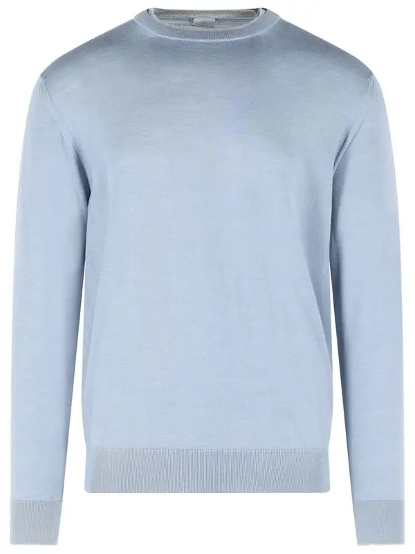 Eleventy Light Wool And Silk Yarn Sweater
