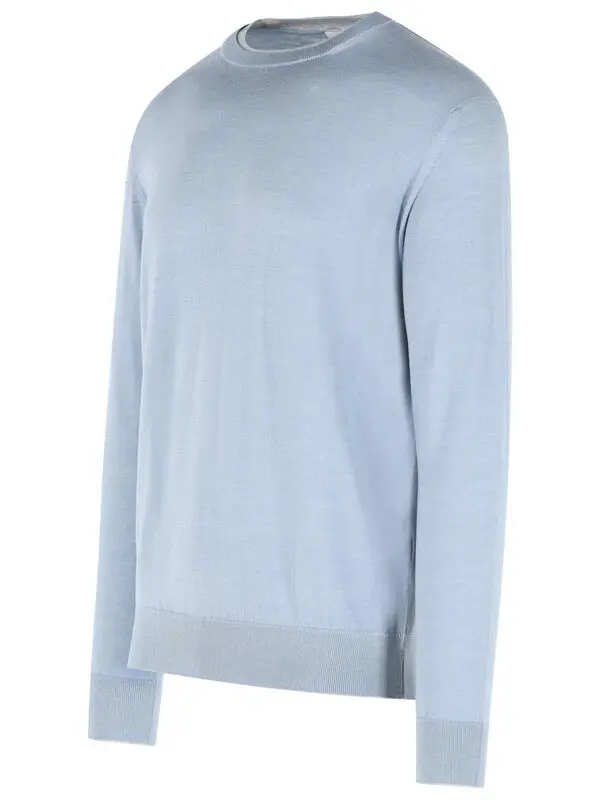 Eleventy Light Wool And Silk Yarn Sweater