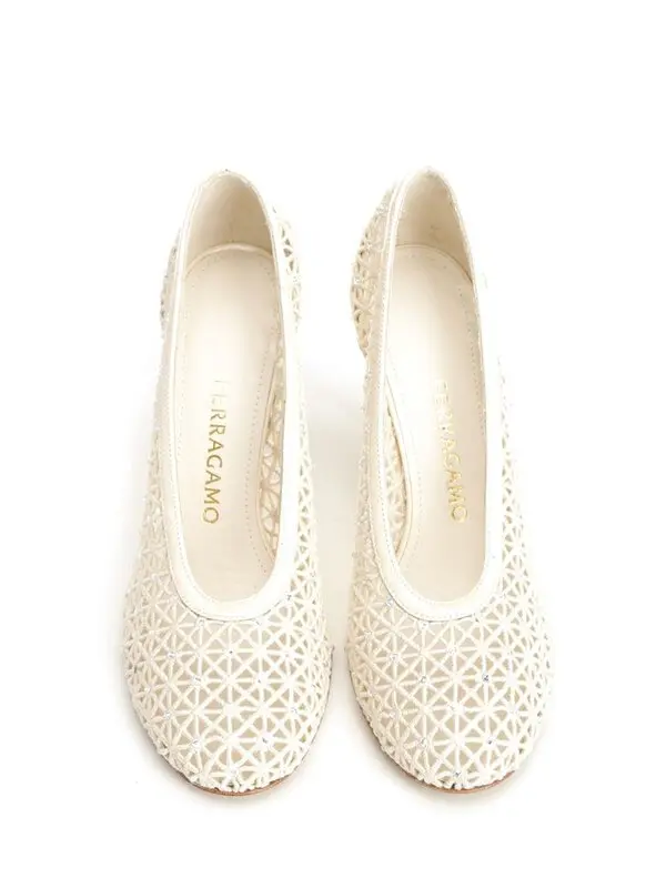 FERRAGAMO Macramé Pumps