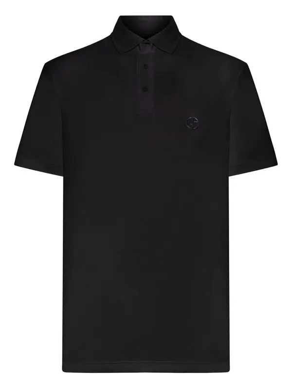 Giorgio Armani Interlock Cotton Polo Shirt