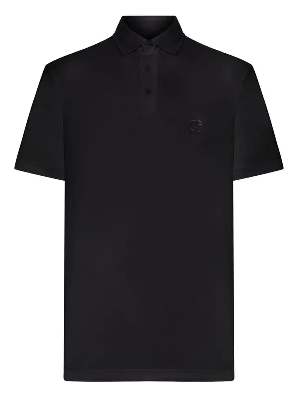 Giorgio Armani Interlock Cotton Polo Shirt - Multicolor