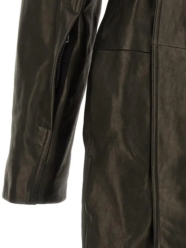 Rick Owens Dracucollar Belted' Coat