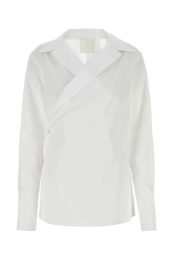 Givenchy Wrap Poplin Shirt - White