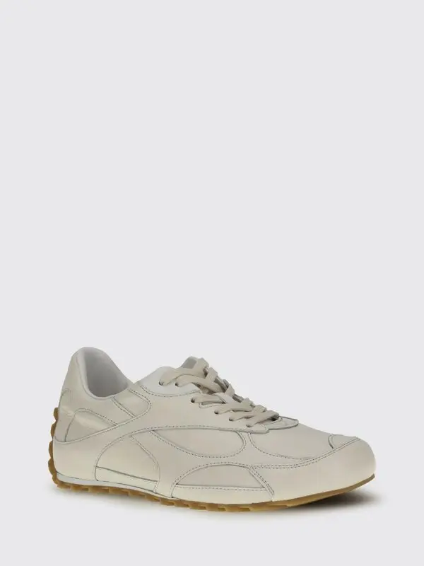 Bottega Veneta Orbit Flash Leather Sneakers - White
