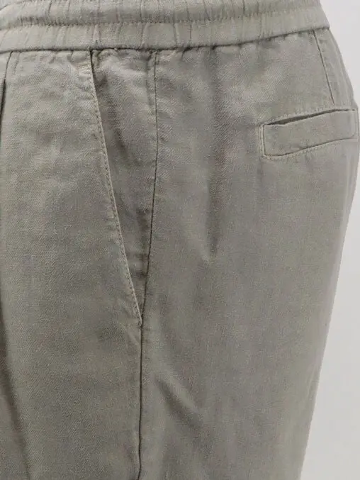 Brunello Cucinelli Linen Bermuda Shorts With Drawstring - Multicolor