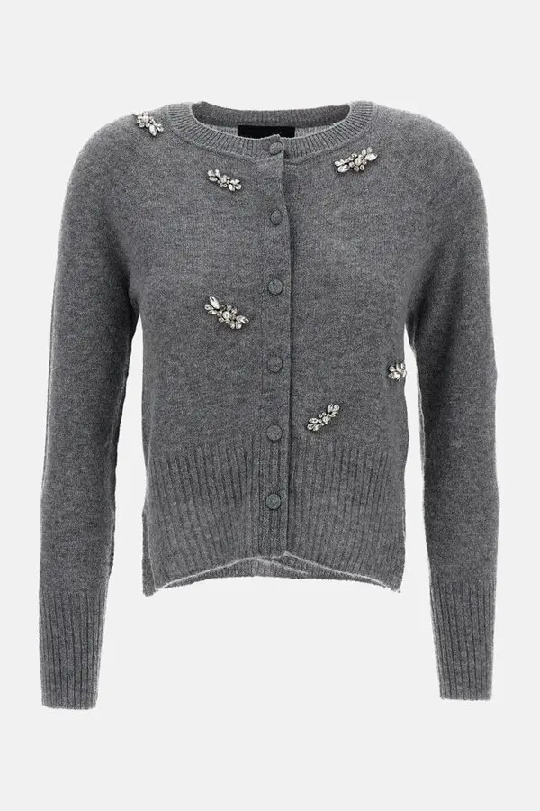 Simone Rocha Cashmere Cardigan With Crystals
