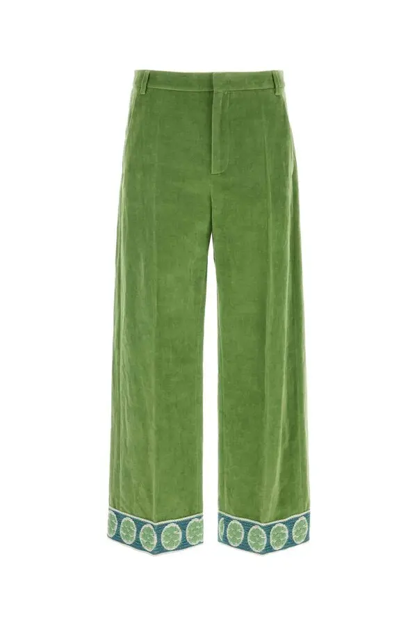 Valentino Garavani Velvet Pant - Green