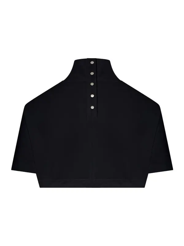 Alaïa Short Cotton Jersey T-shirt - Black