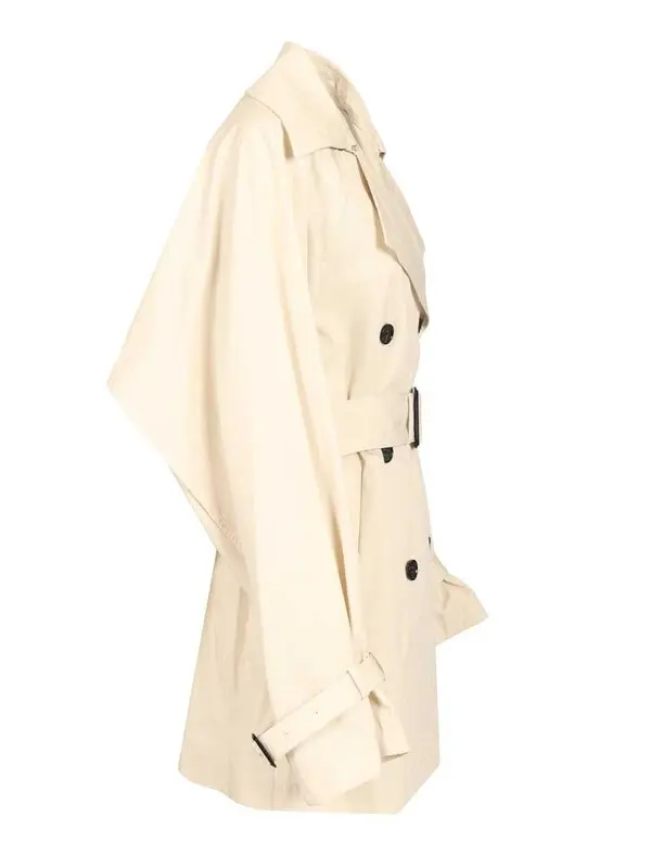 TOTEME Washed Cotton Trench Coat - Cream