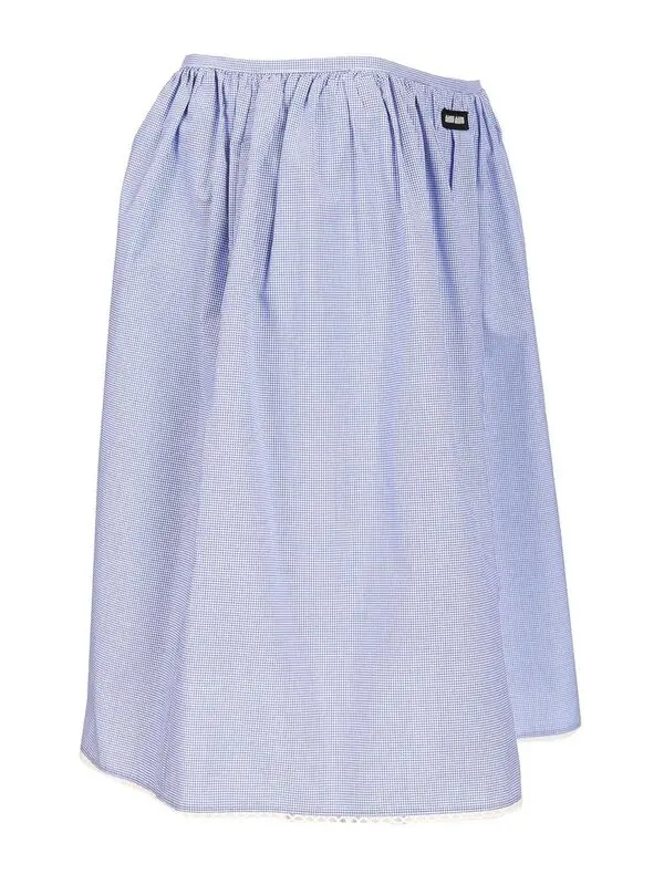 Miu Miu Gingham Skirt