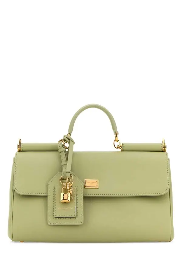 Dolce & Gabbana Pastel Leather My Sicily Handbag - Green