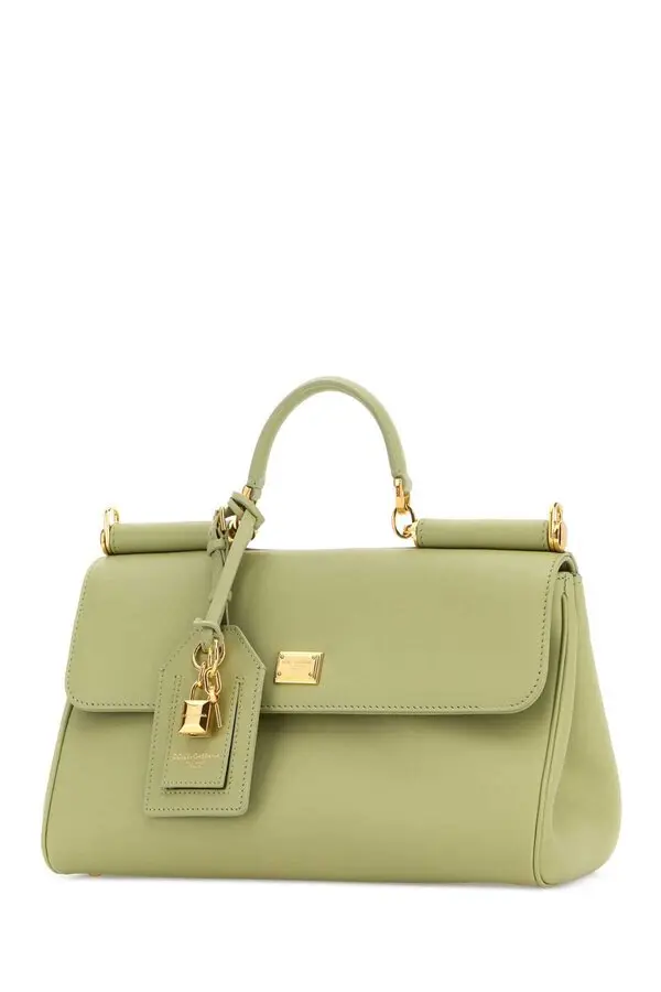 Dolce & Gabbana Pastel Leather My Sicily Handbag - Green