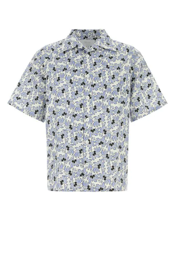 Prada Printed Poplin Shirt