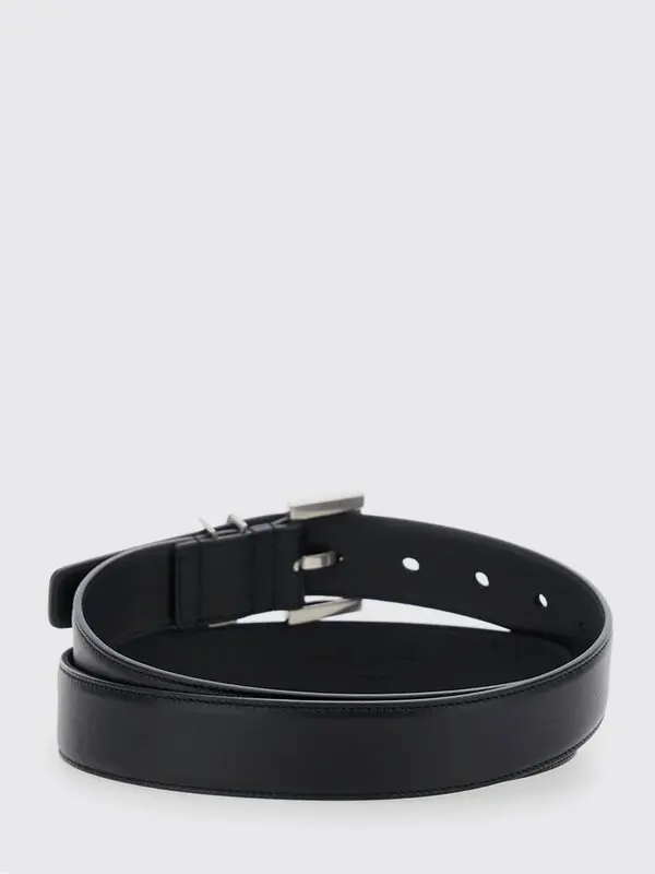 Saint Laurent Calf Leather Belt - Black