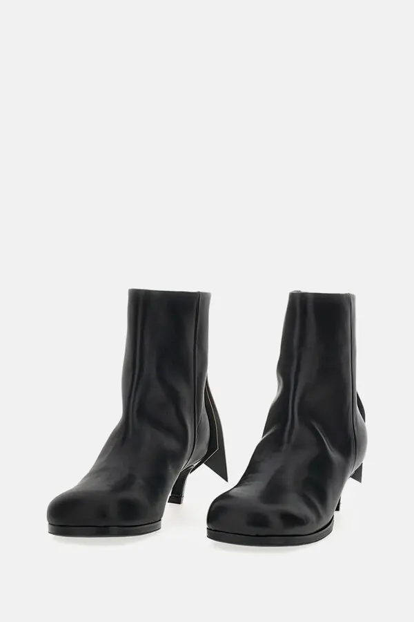 Sacai Leather Ankle Boots - Multicolor