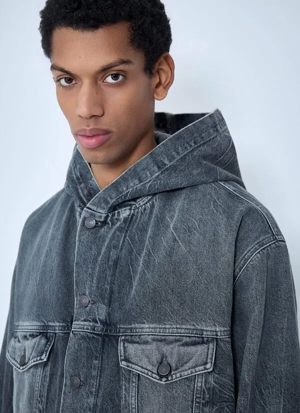 Acne Studios Hooded Denim Jacket