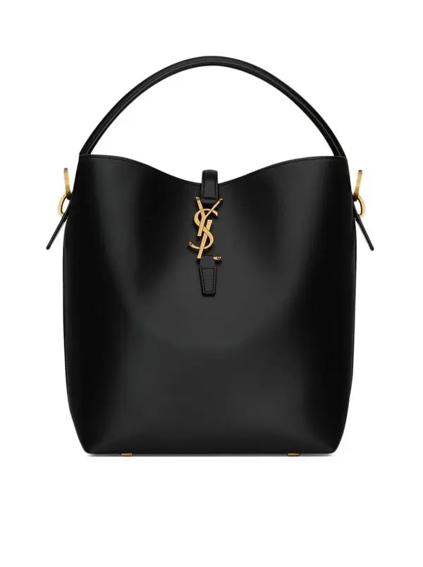 Saint Laurent The 37 In Polished Leather - Black