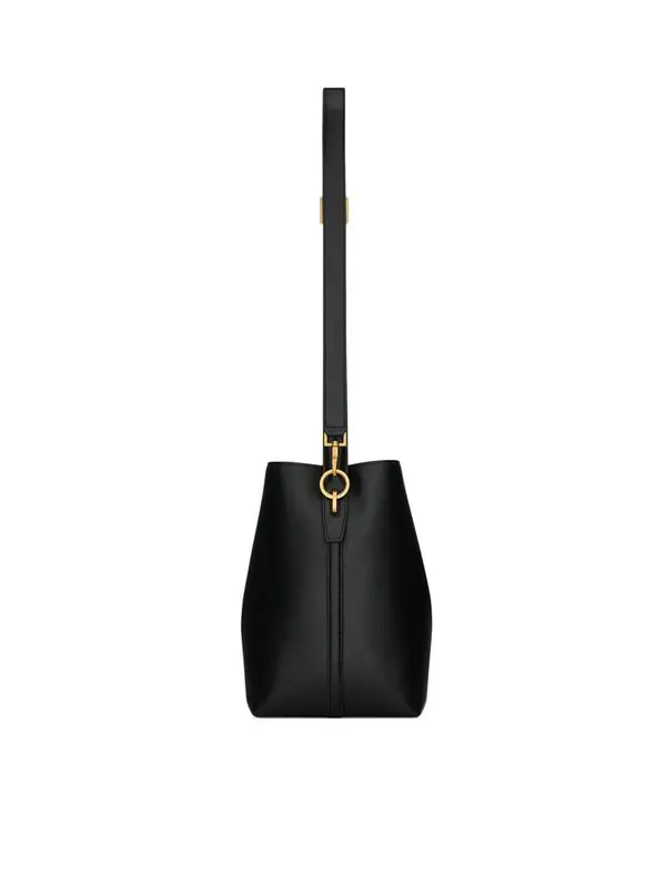 Saint Laurent The 37 In Polished Leather - Black