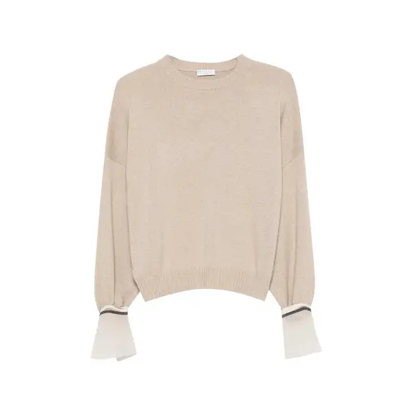 Brunello Cucinelli Cashmere Knit Jumper - Cream