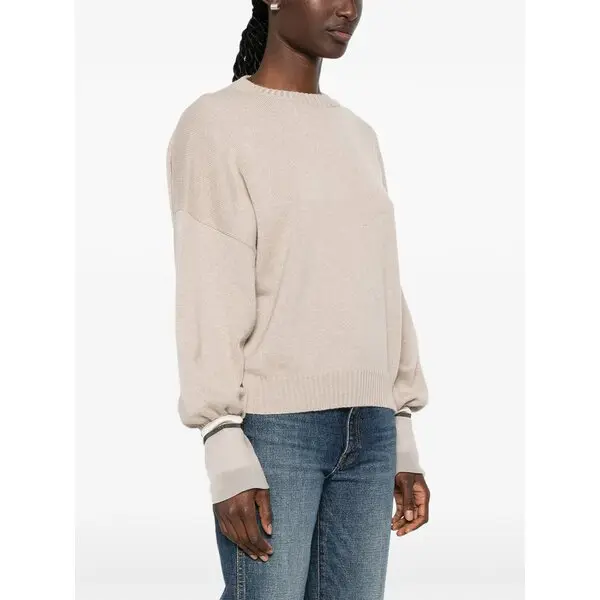 Brunello Cucinelli Cashmere Knit Jumper - Cream
