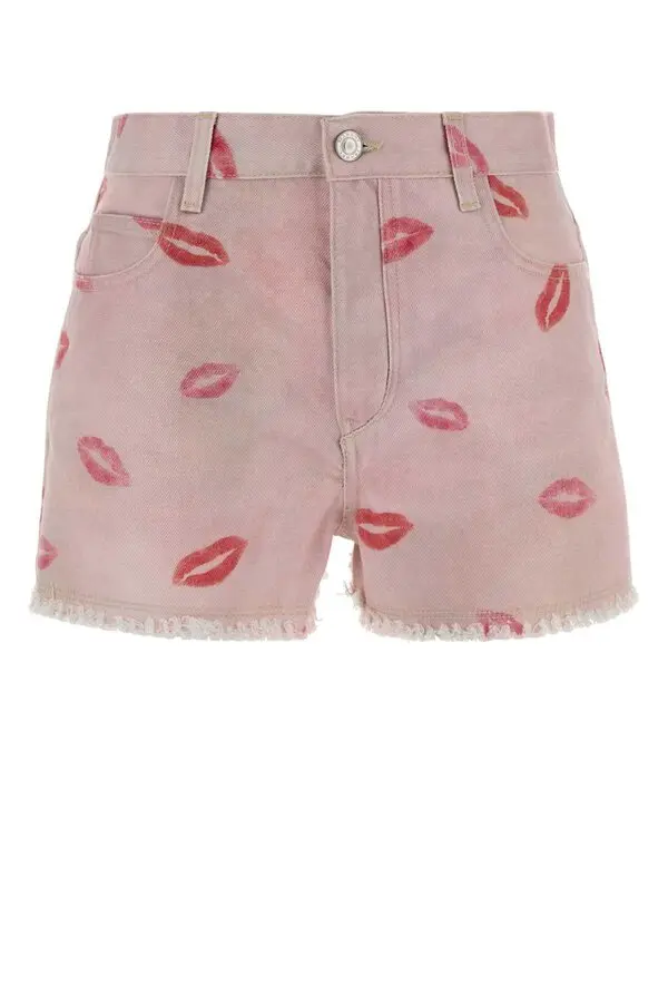 Isabel Marant Étoile Printed Denim Lesia Shorts - Multicolor