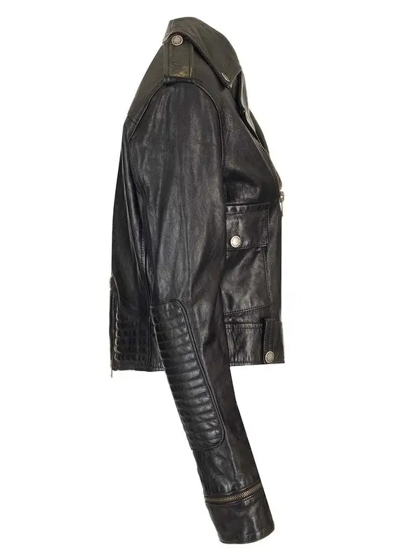GOLDEN GOOSE Leather Biker Jacket