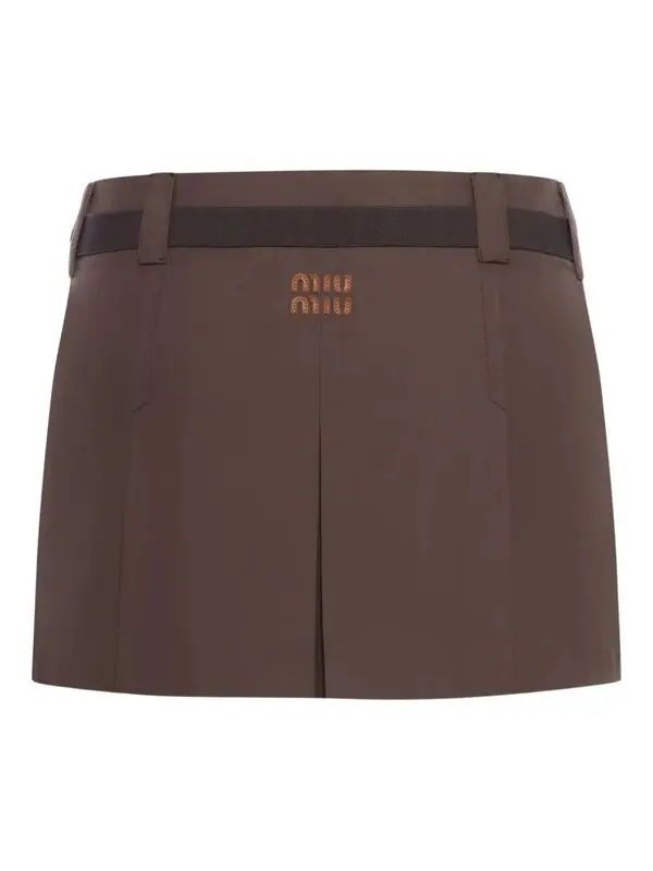 Miu Miu Gabardine Mini Skirt