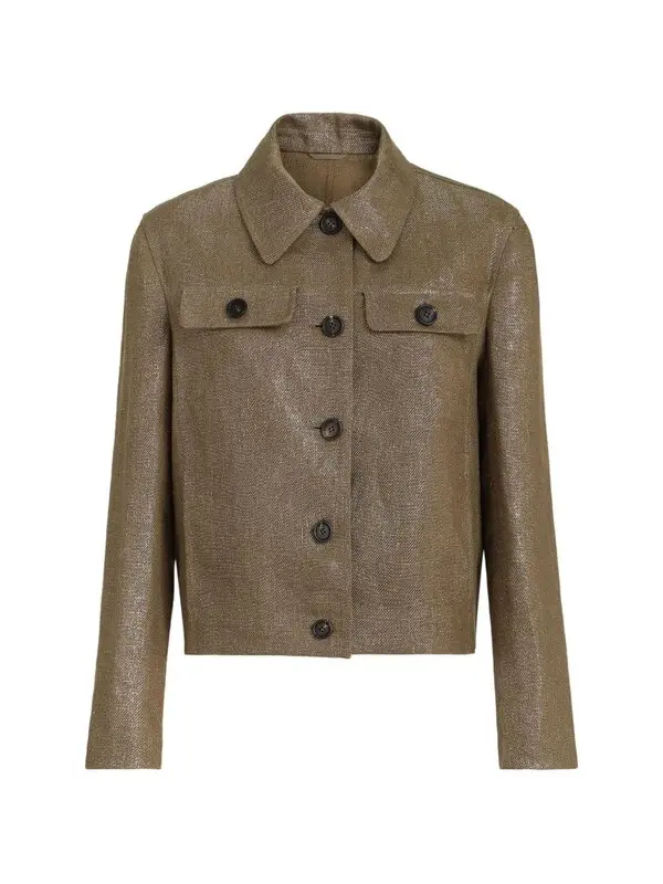 Brunello Cucinelli Cropped Jacket - Multicolor