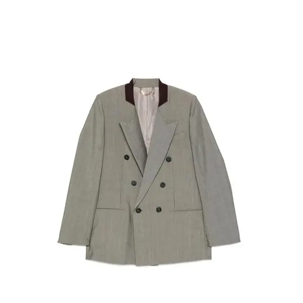 Victoria Beckham Grey Jackets Blazers