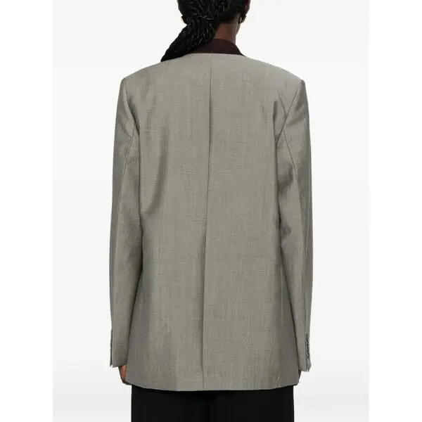Victoria Beckham Grey Jackets Blazers