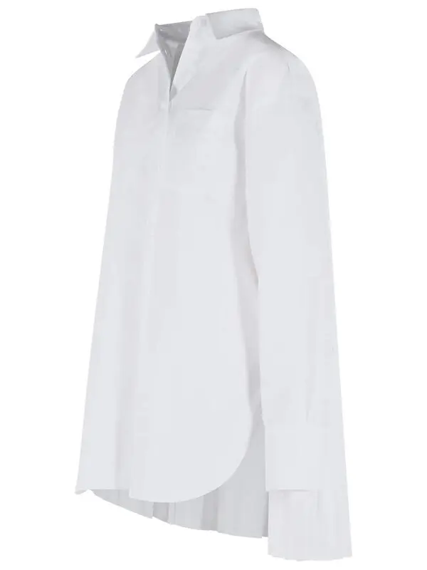 Sportmax Cotton Blend Shirt Dress - White