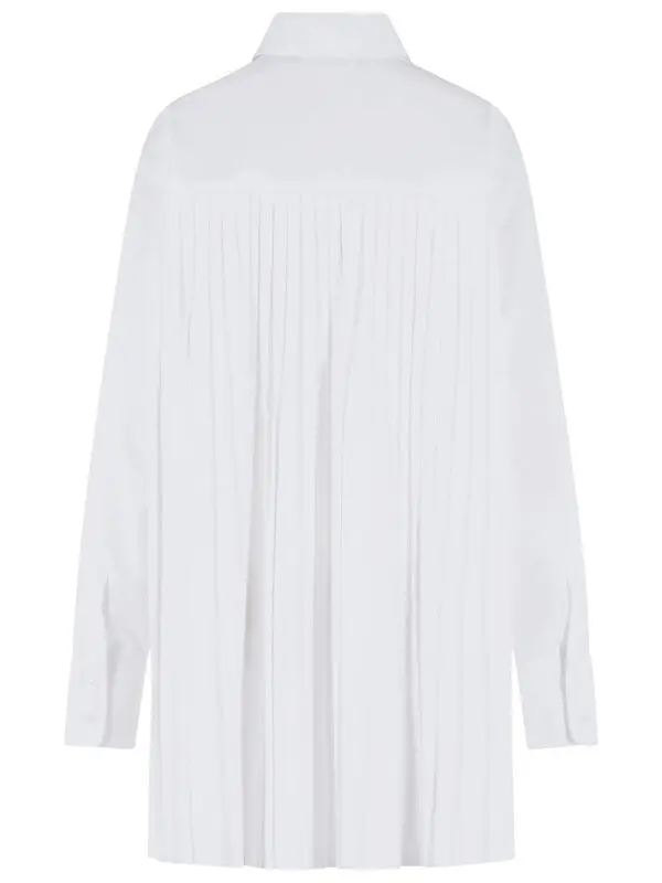 Sportmax Cotton Blend Shirt Dress - White
