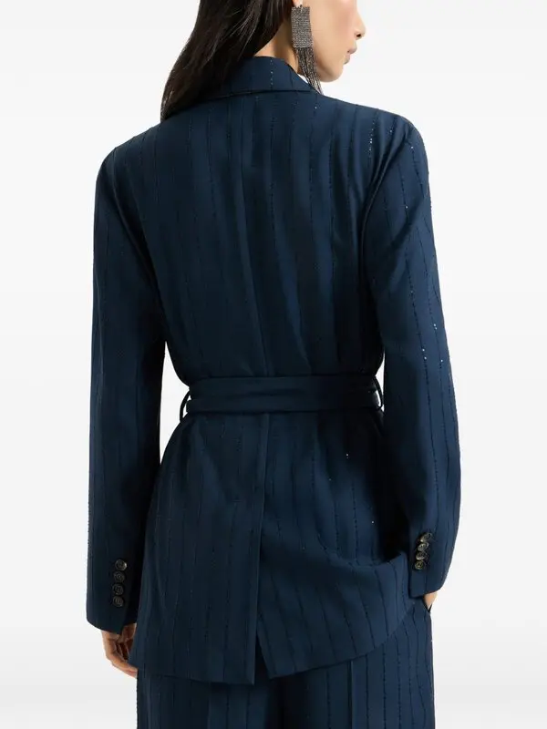 Brunello Cucinelli Belted Single-breasted Jacket
