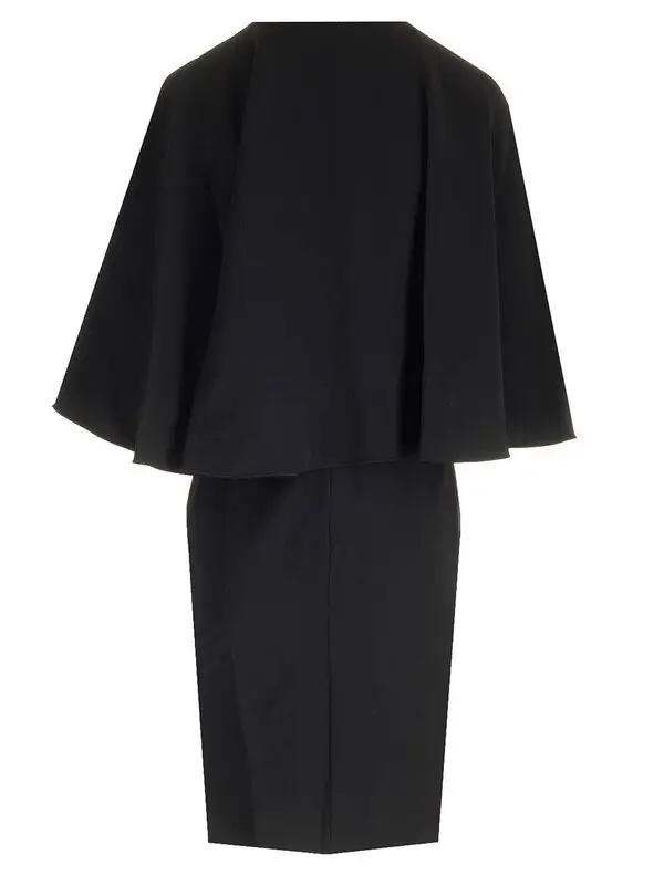 Chloé Cape Sleeves Mini Dress