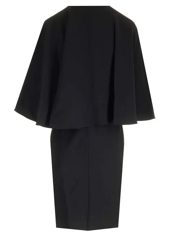 Chloé Cape Sleeves Mini Dress