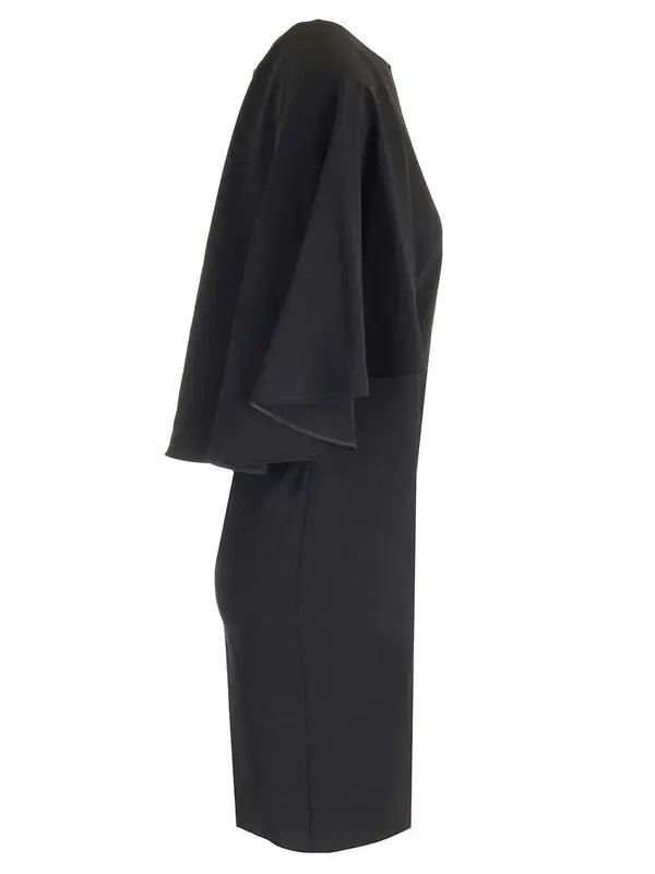 Chloé Cape Sleeves Mini Dress