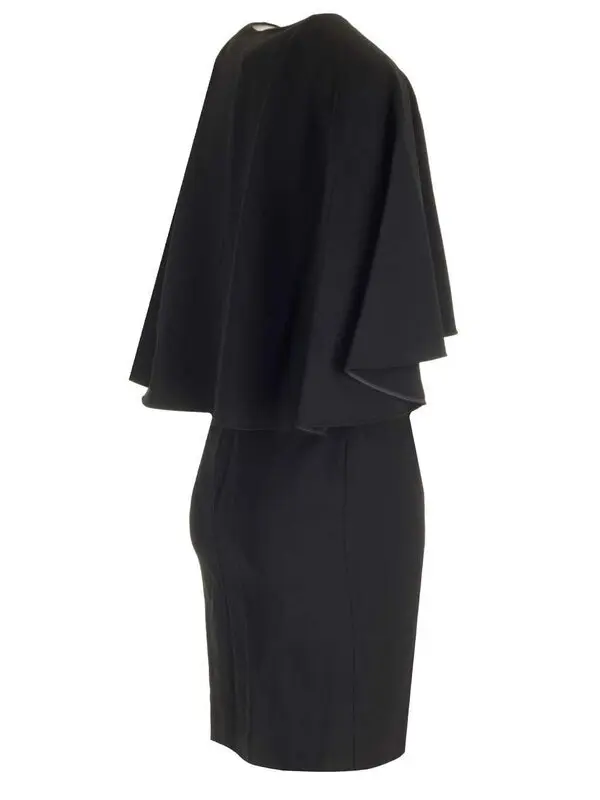 Chloé Cape Sleeves Mini Dress