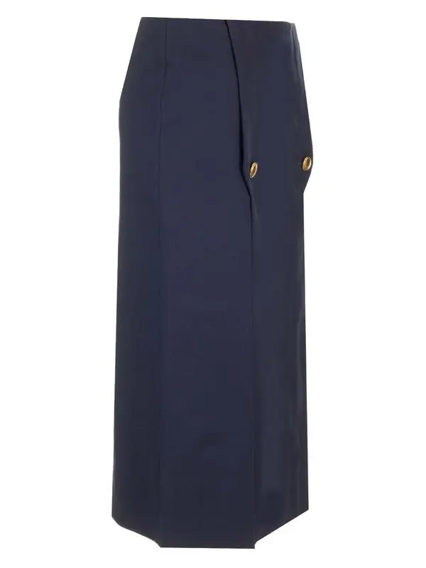 Chloé Wool Midi Skirt