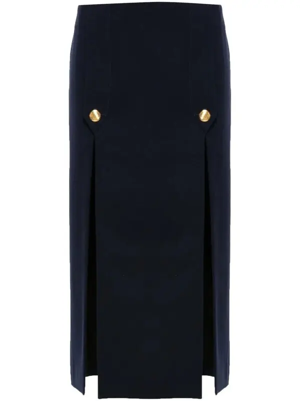 Chloé Wool Midi Skirt