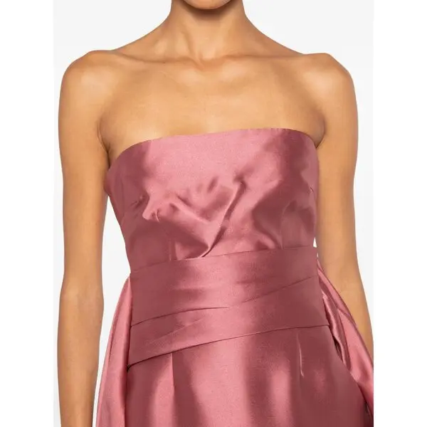 Solace London Strapless Evening Dress - Pink