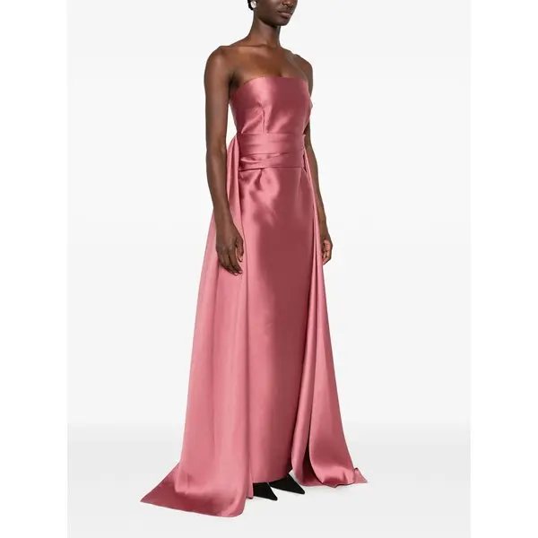 Solace London Strapless Evening Dress
