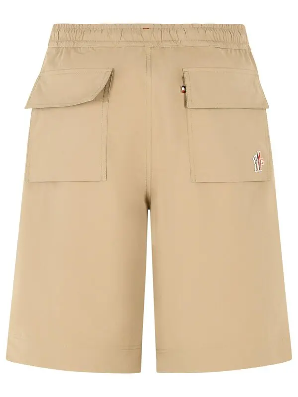 Moncler Technical Froissé Shorts - Cream