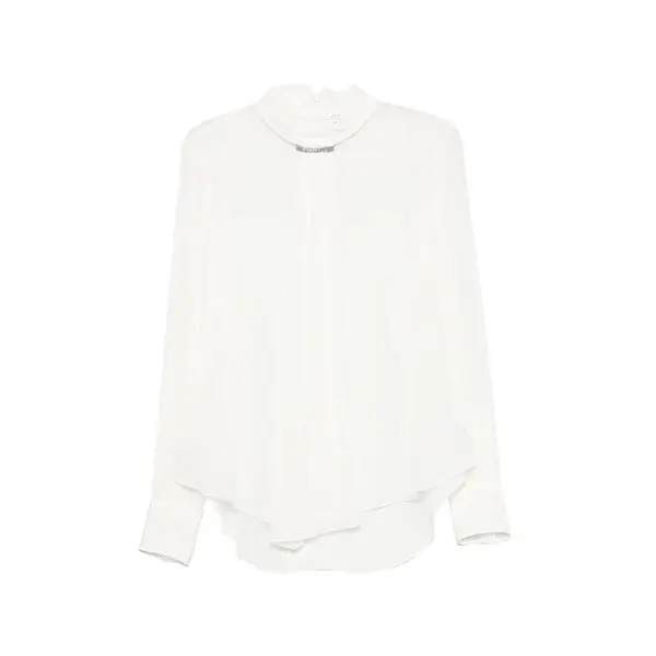 Brunello Cucinelli Silk Blouse - White