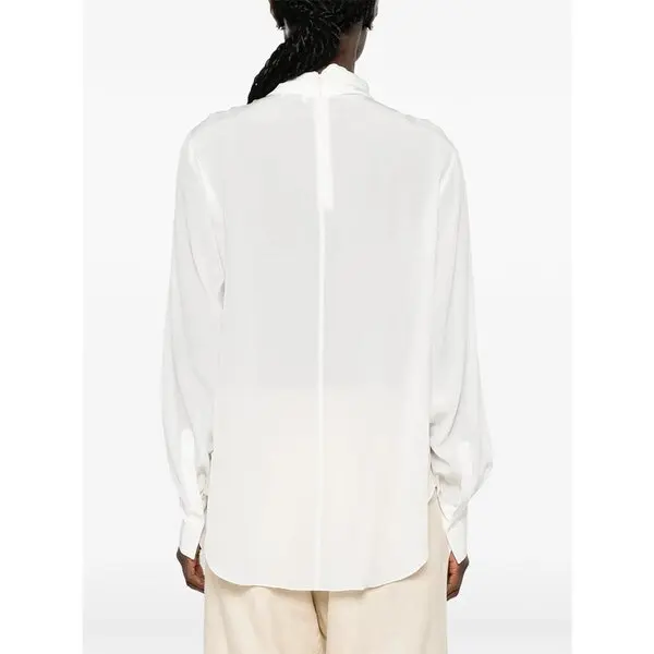 Brunello Cucinelli Silk Blouse - White