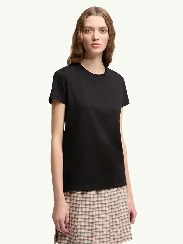 Moncler Logo Patch Cotton Jersey T-shirt