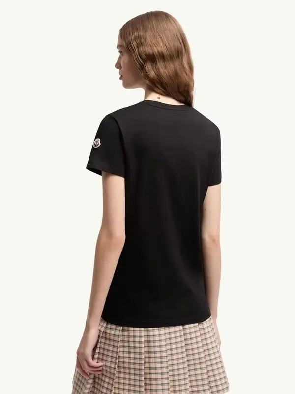 Moncler Logo Patch Cotton Jersey T-shirt