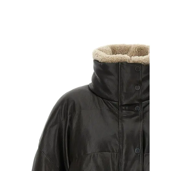 Brunello Cucinelli Quilted Lambskin Leather Jacket