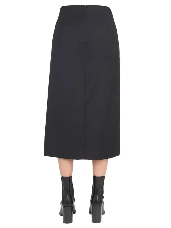 Alexander McQueen Wool And Mohair Skirt